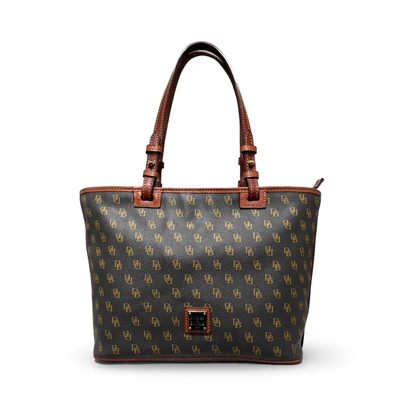 Dooney & Bourke | Bags | Dooney Bourke Gretta Signature Blueish Gray ...